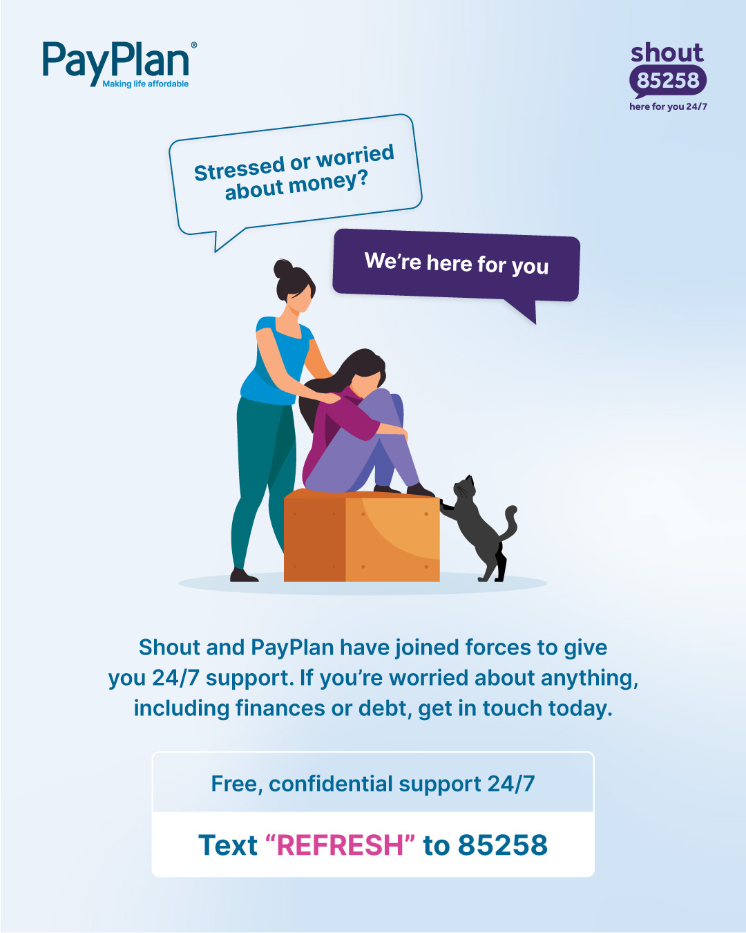 PayPlan partners with mental health support service SHOUT | PayPlan